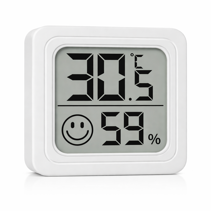 Digital Thermometer & Hygrometer (1-Pack) – Temperature & Humidity Mon ...